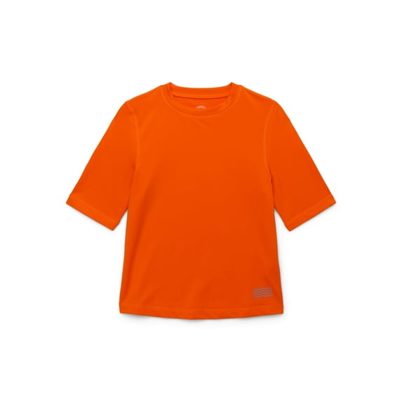 Wonder Nation Boys Swim Rash Guard with UPF50 Plus, Sizes 4-18 & Husky ...