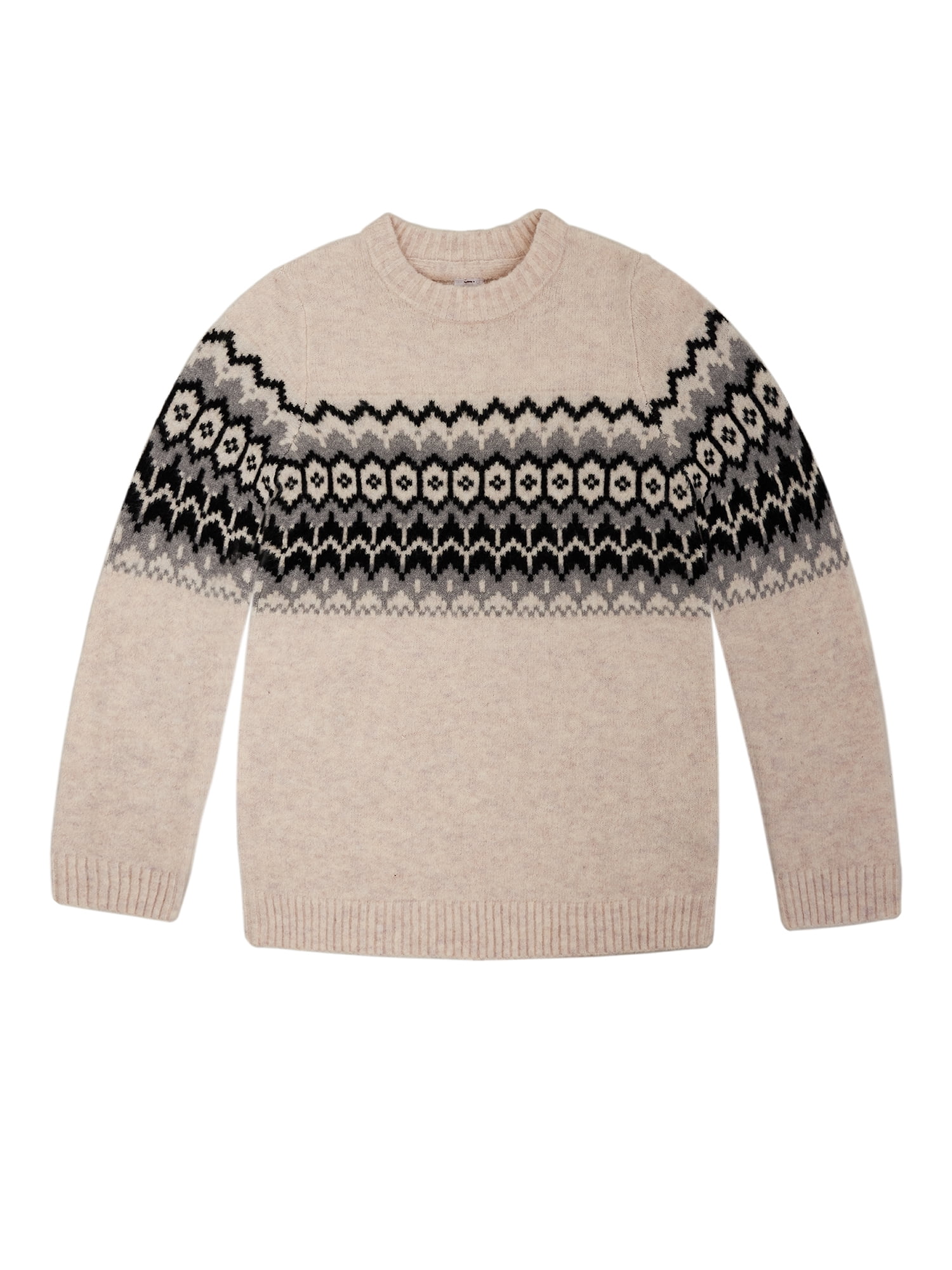 Wonder Nation Boys Fair Isle Sweater, Sizes 4-18 & Husky - Walmart.com