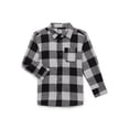 Wonder Nation Boys' Long Sleeve Flannel Shirt, Sizes 4-18 & Husky ...
