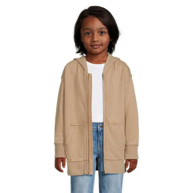 Wonder Nation Full-Zip Solid Pattern Hoodie Jacket (Boys 18) - Walmart.com