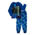 Wonder Nation Boys Gamer Long Sleeve Top and Pants, 2-Piece Sleep Set ...