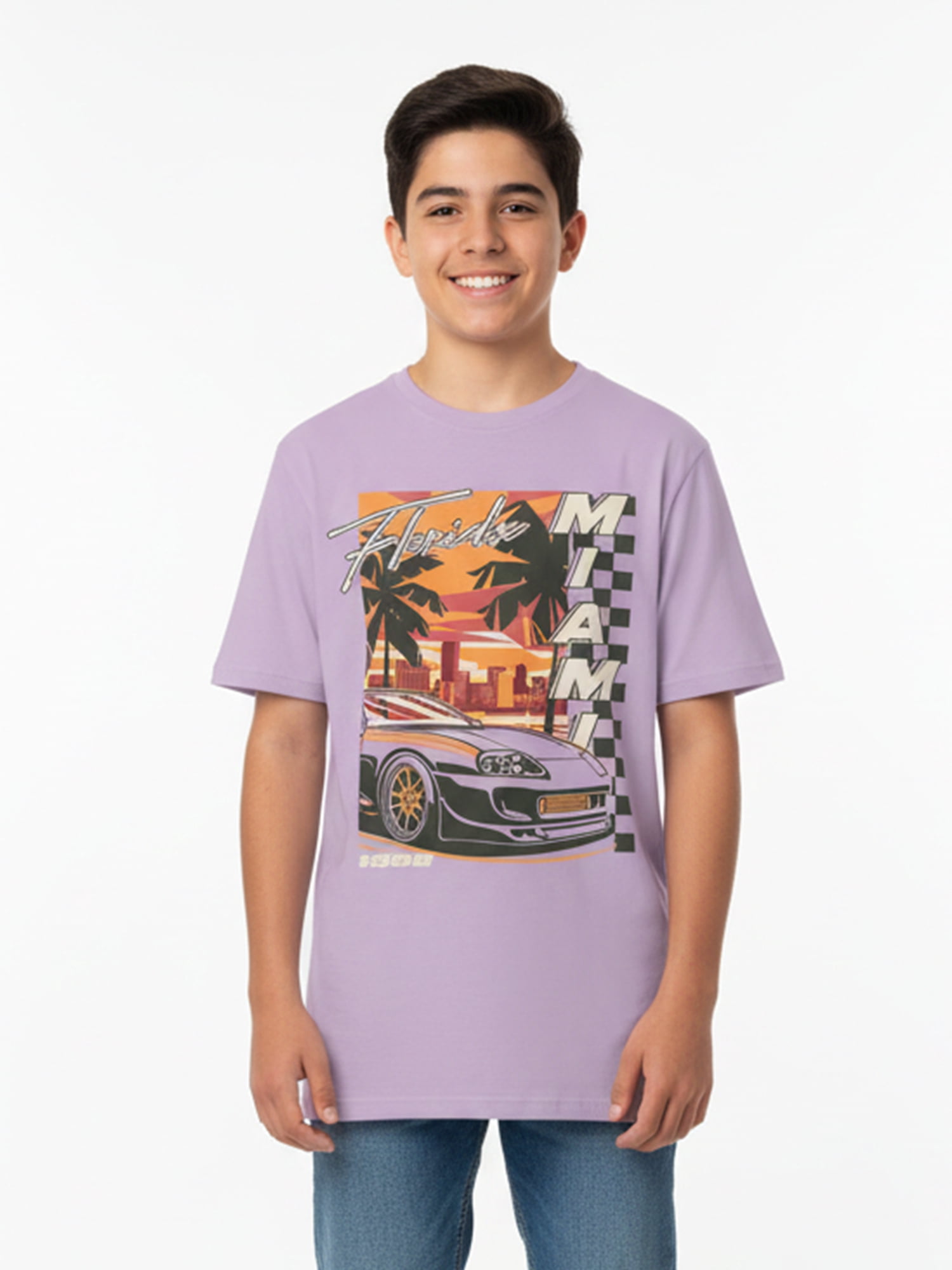 Wonder Nation, Boys' Graphic T-Shirt, Miami Rally, Sizes 4-18 - Walmart.com