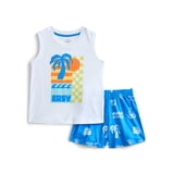 Wonder Nation Boys Graphic Tank Top and Shorts Sleep Set, 2-Piece ...