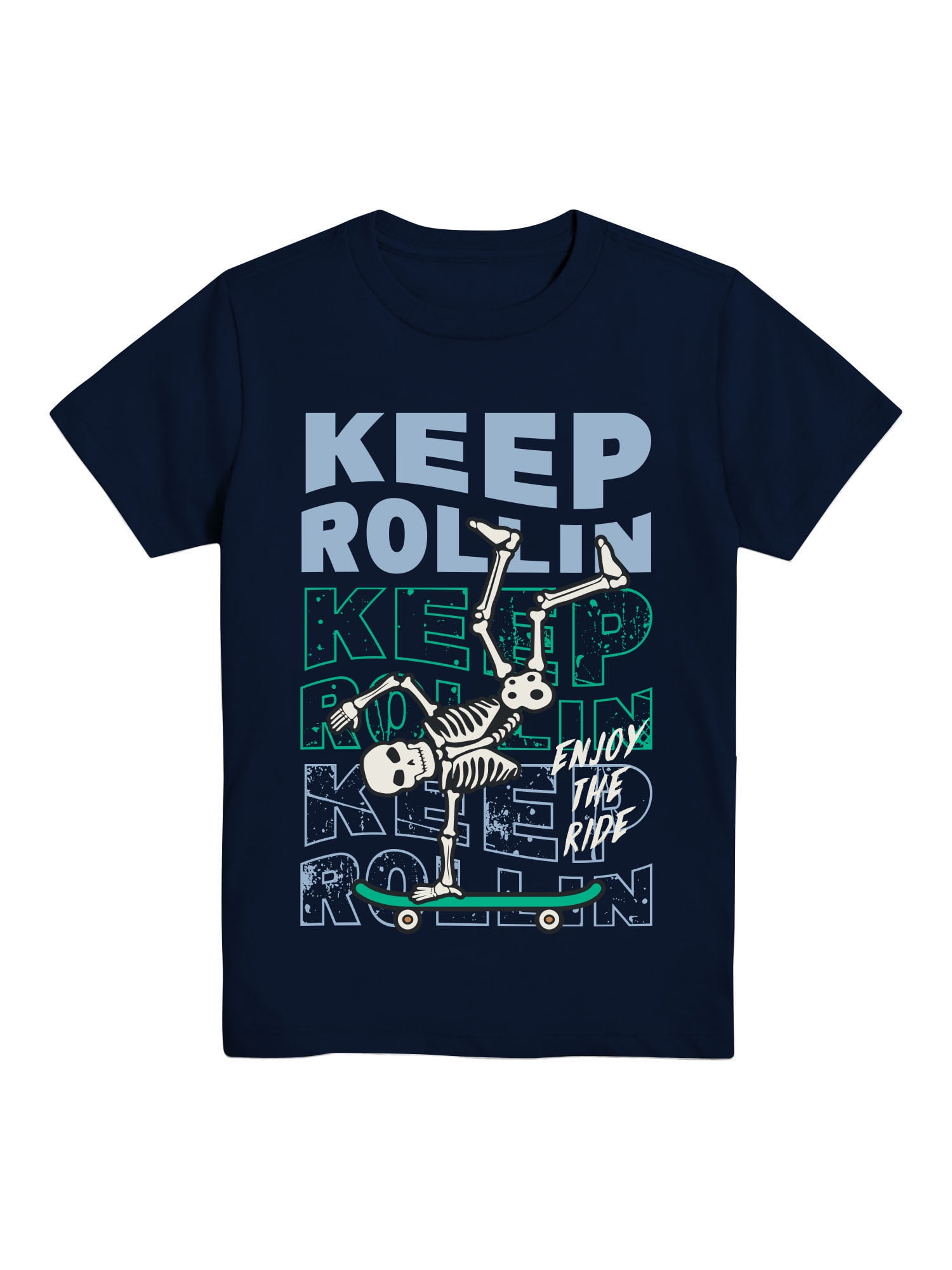 Wonder Nation Boys Graphic T-Shirt, Crew Neck, Short Sleeve, Sizes 4-18, Comfortable Fit ...