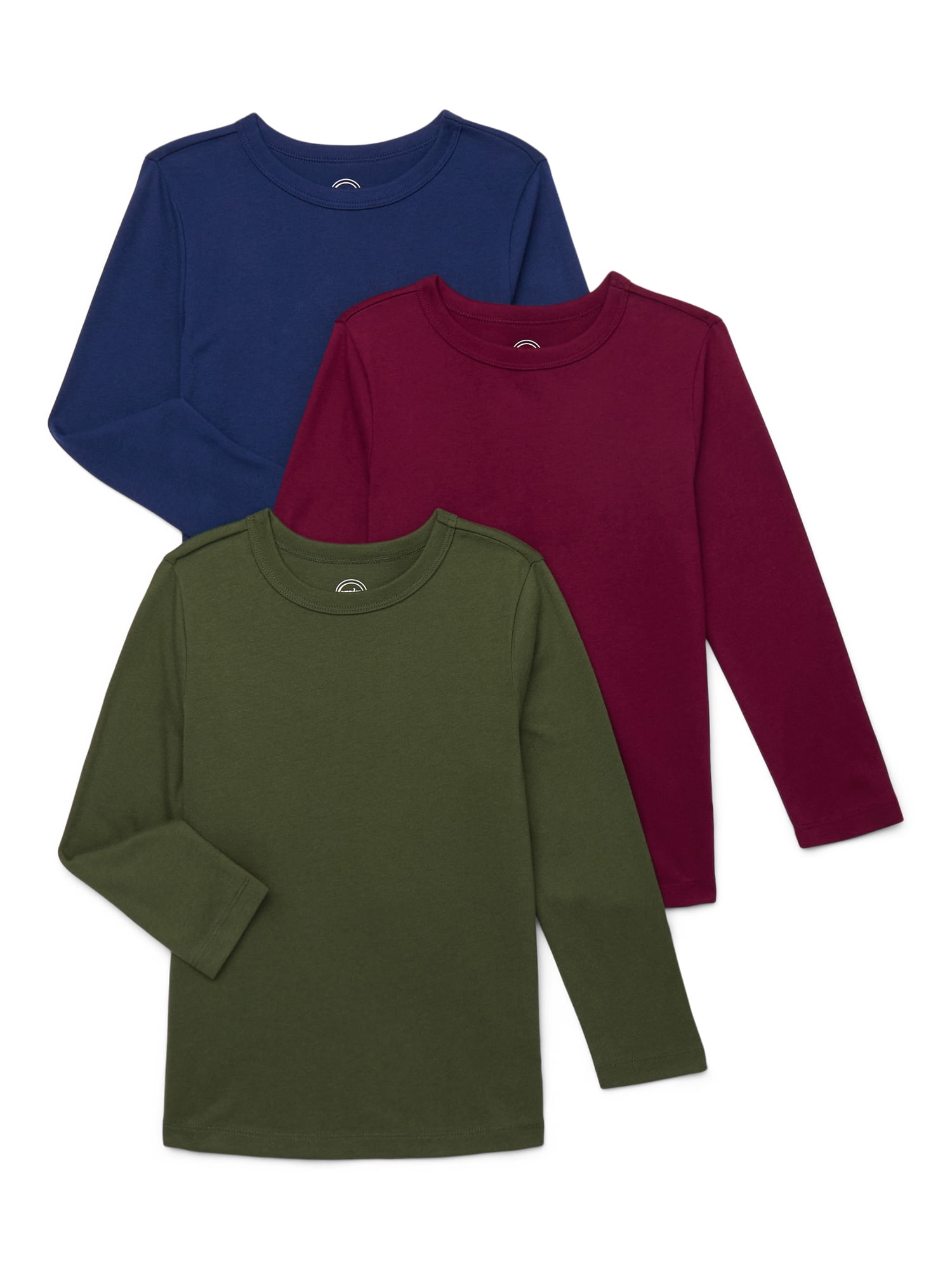 Wonder Nation Boys Long Sleeve Kid Tough T-Shirt, 3-Pack, Sizes 4-18 & Husky - Walmart.com