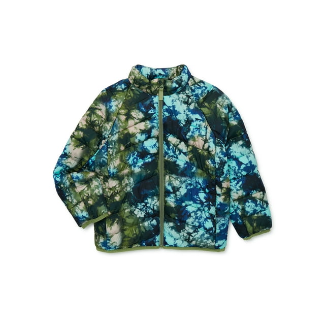 Wonder Nation Boys Lightweight Packable Puffer Jacket, Sizes 4-18 ...