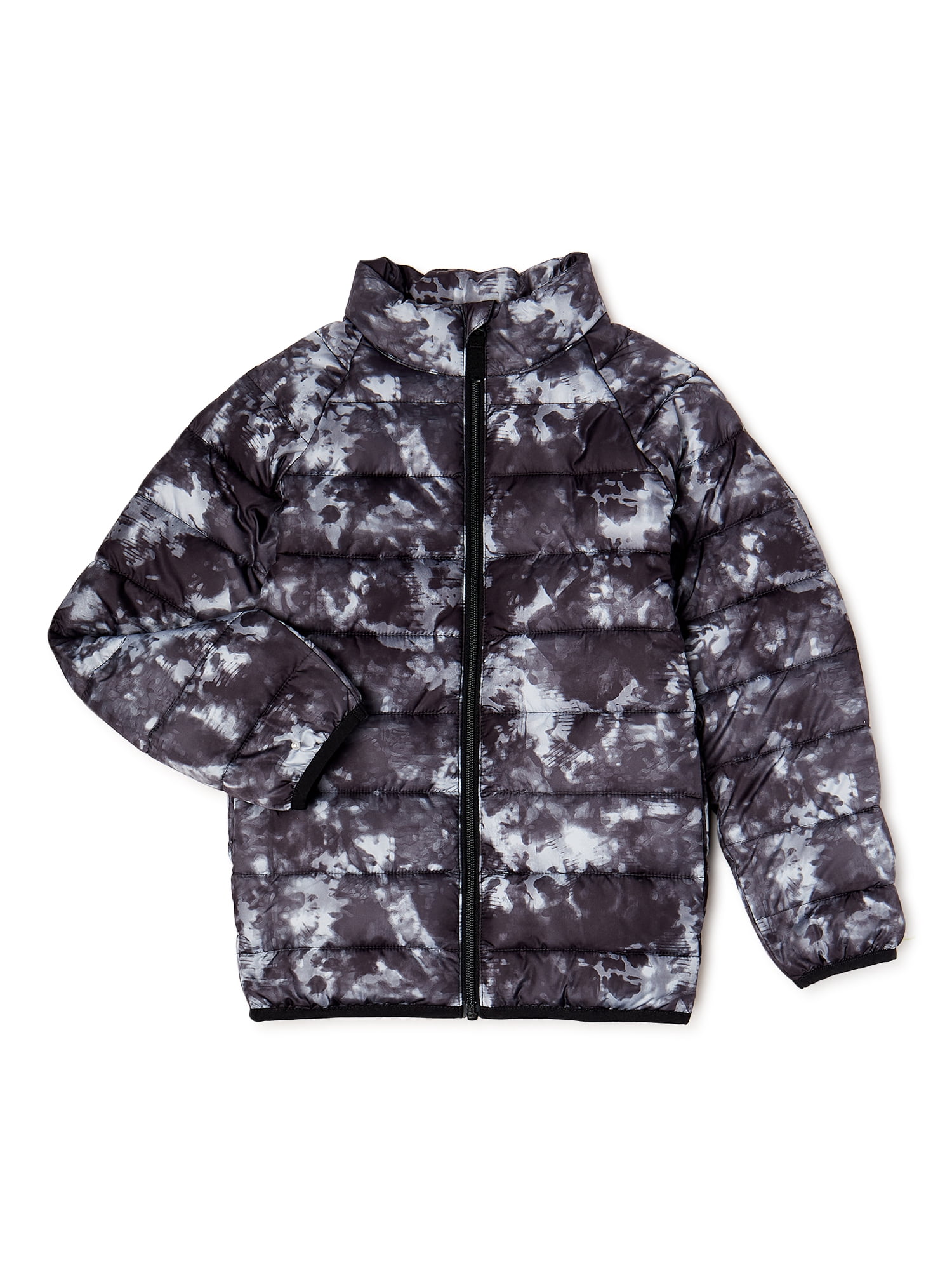Wonder Nation Boys' Lightweight Packable Puffer Jacket, Sizes 4-18 ...