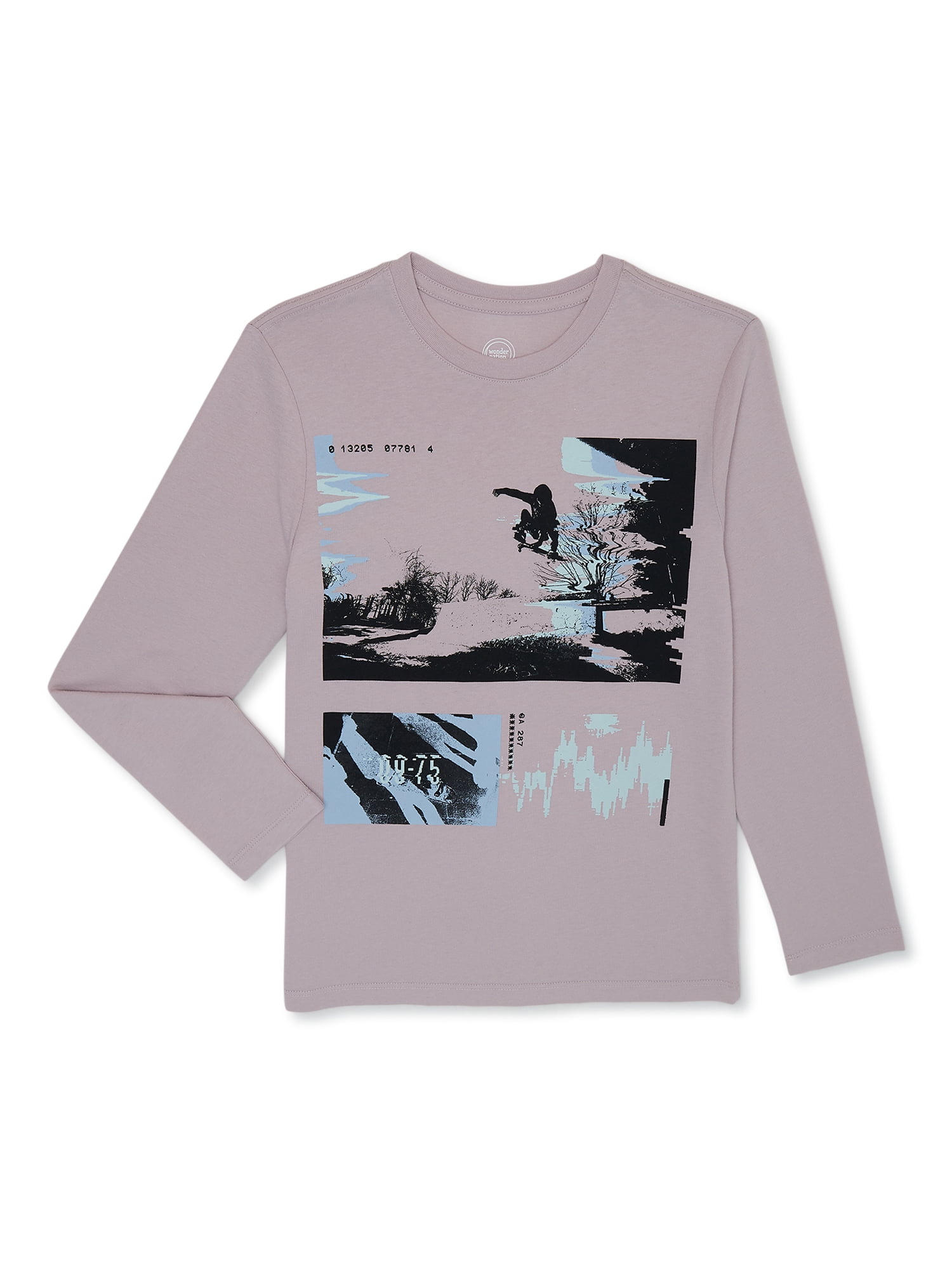 Wonder Nation Boys Long Sleeve Graphic T-Shirt, Sizes 4-18 & Husky - Walmart.com