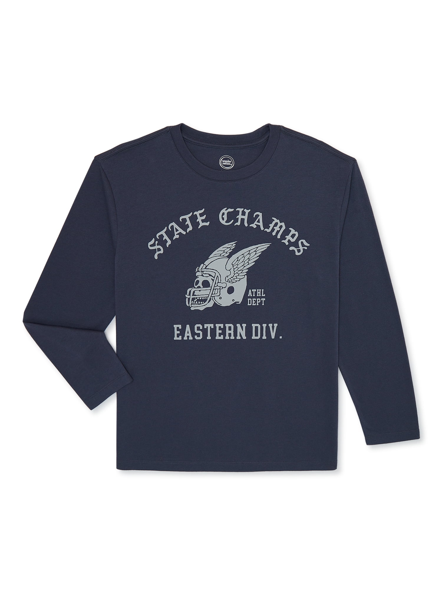 Wonder Nation Boys Long Sleeve Graphic T-Shirt, Sizes 4-18 & Husky - Walmart.com