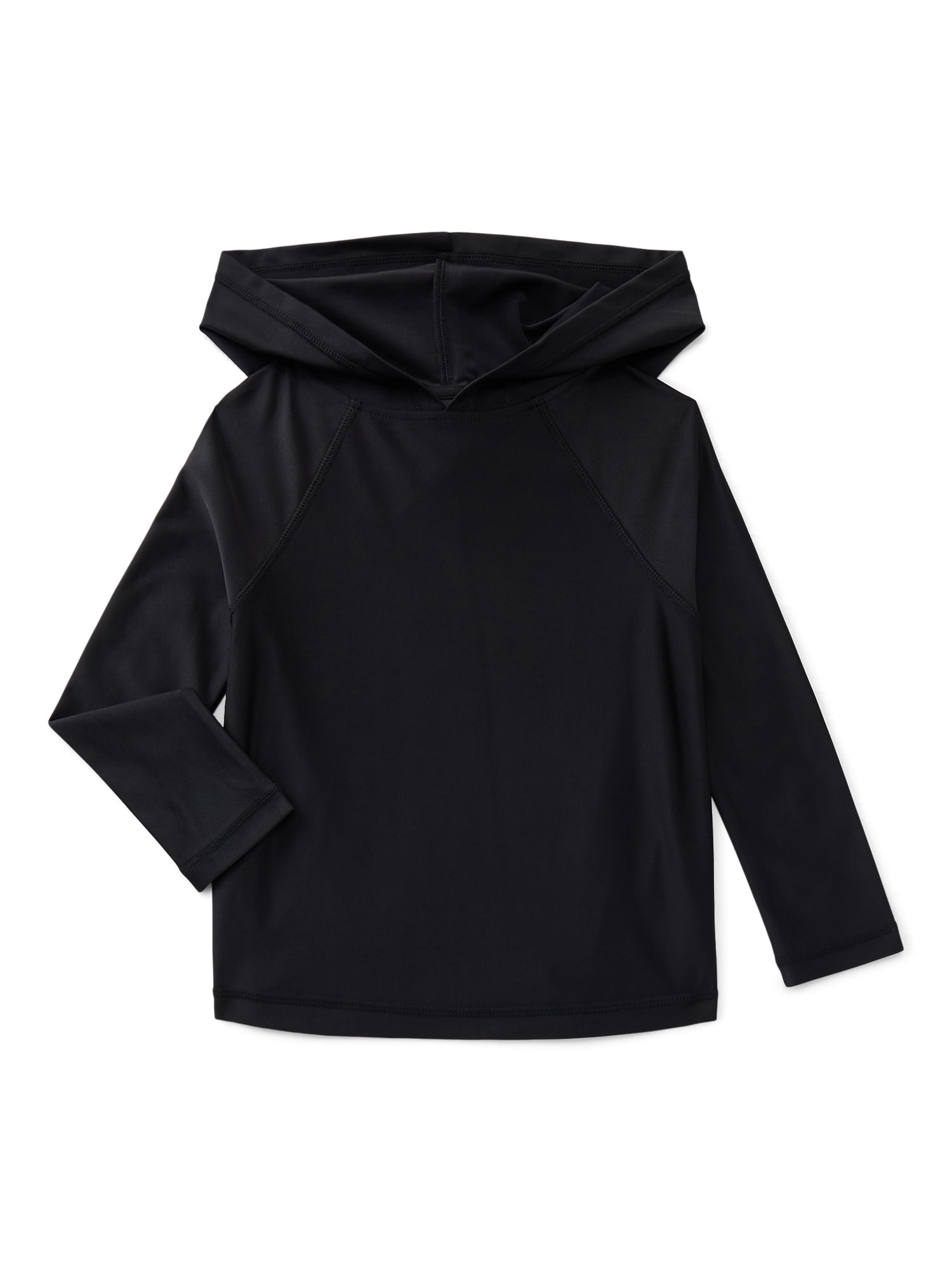 Wonder Nation Boys' Hooded Rash Guard with Long Sleeves, Sizes 4-18 ...