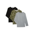 Wonder Nation Boys Long Sleeve Crewneck T-Shirts 3-Pack, Sizes 4-18 & Husky, Durable - Walmart.com