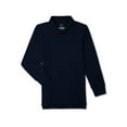 Wonder Nation Boys Long Sleeve Polo, Sizes 4-18 Husky - Walmart.com
