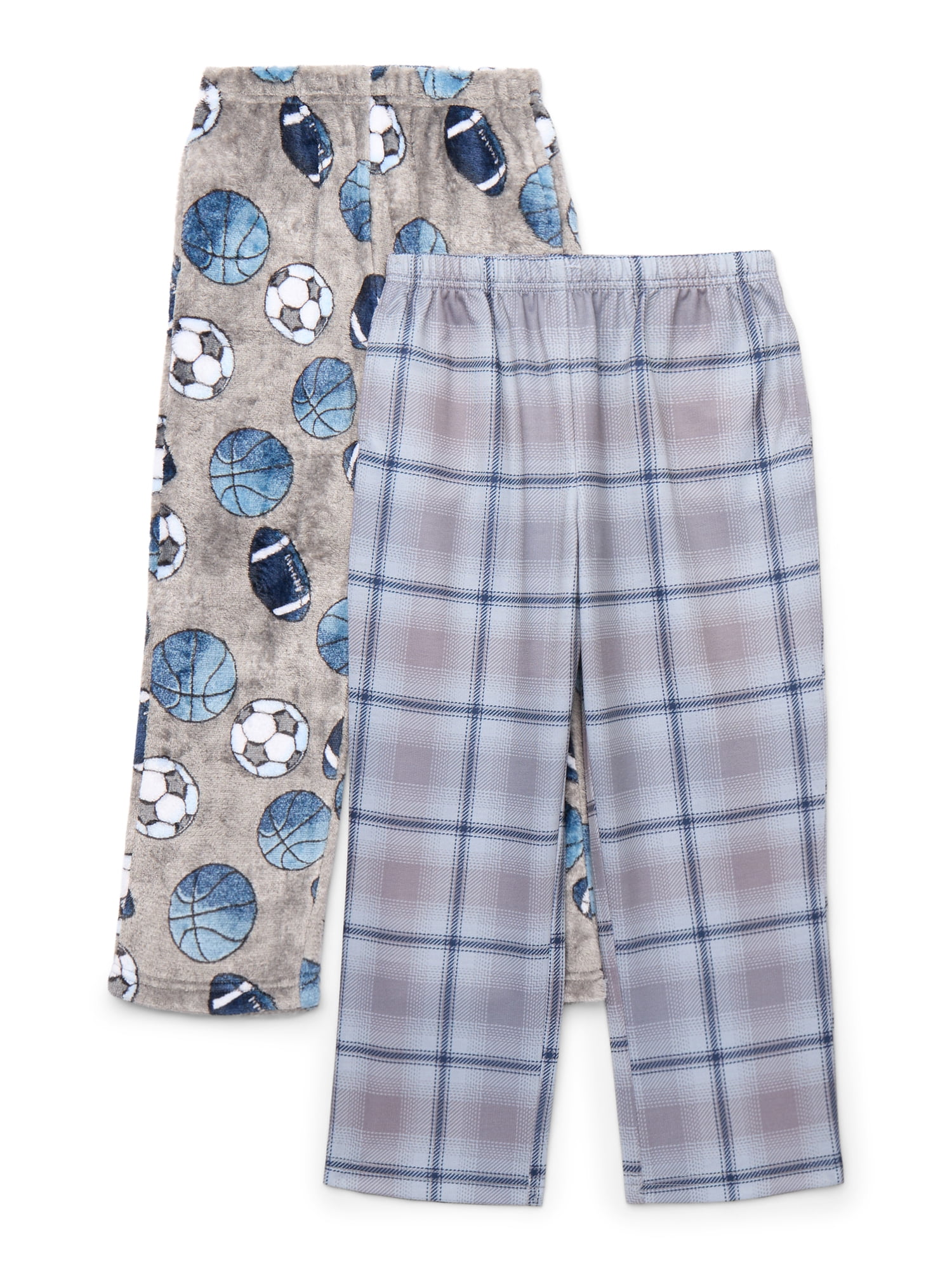 Wonder Nation Boys Lounge and Cozy Sleep Pants with Pockets, 2-Pack ...