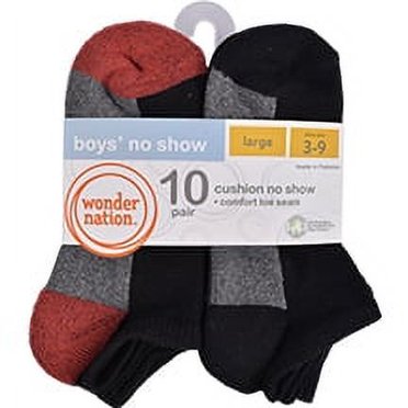 Wonder Nation Boys Ankle Socks, 6-Pack, Sizes S-L - Walmart.com