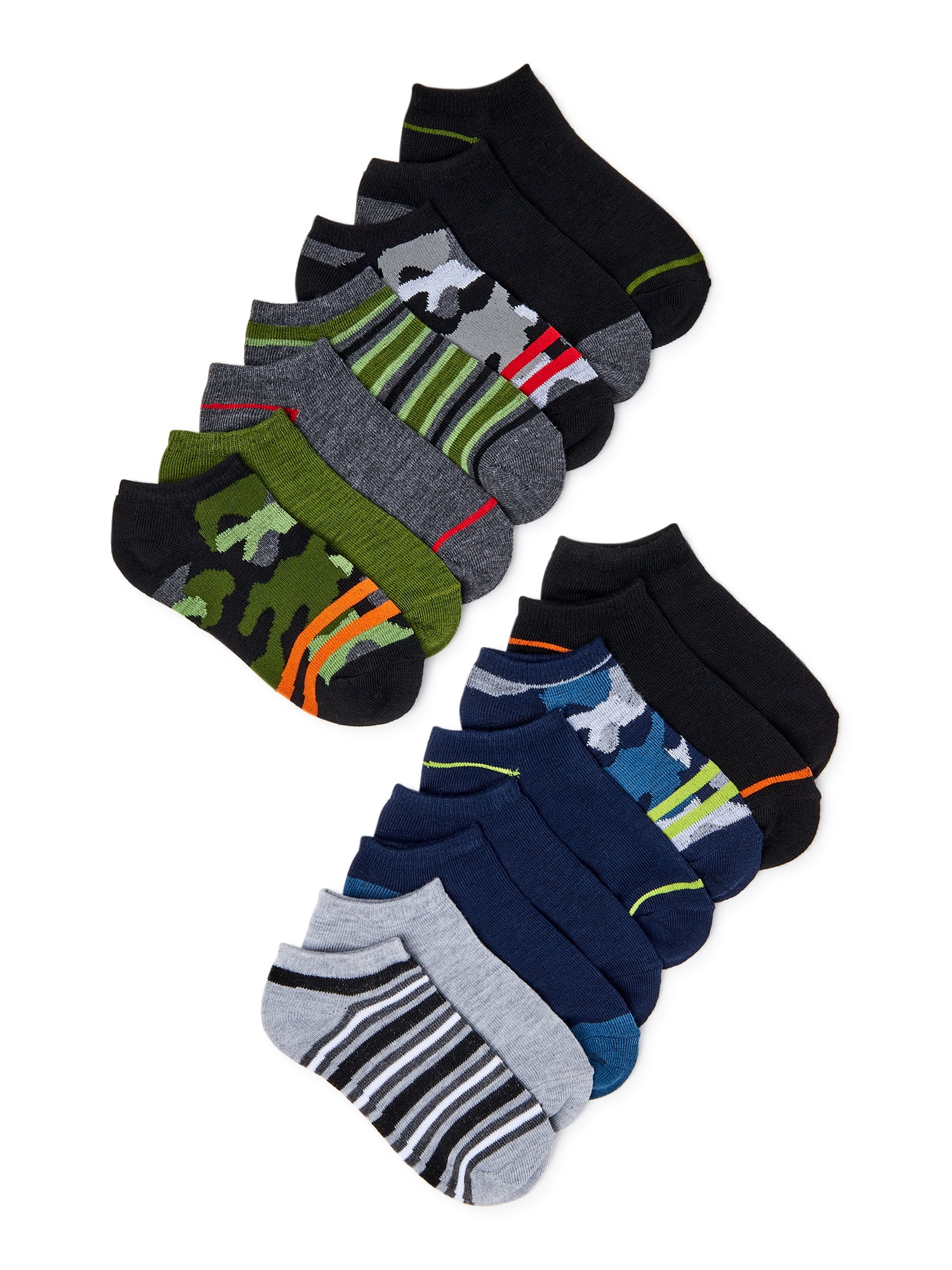 Wonder Nation Boys Novelty No Show Socks, 15-Pack, Sizes S-L - Walmart.com