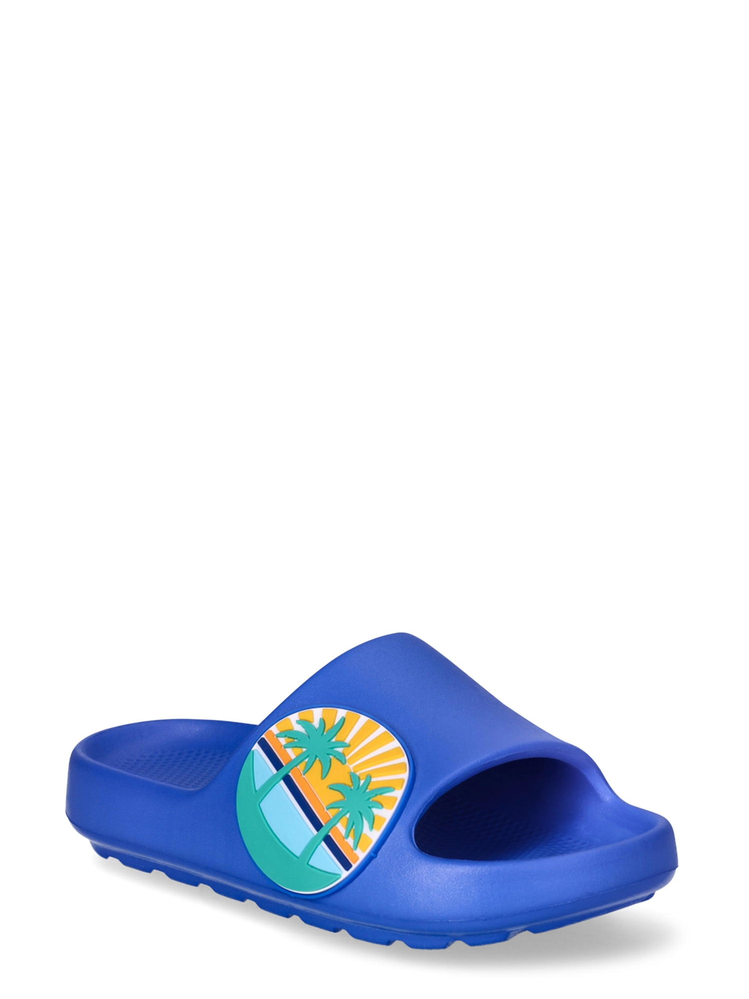Wonder Nation Boys Slide Sandals - EVA Footbed - Walmart.com