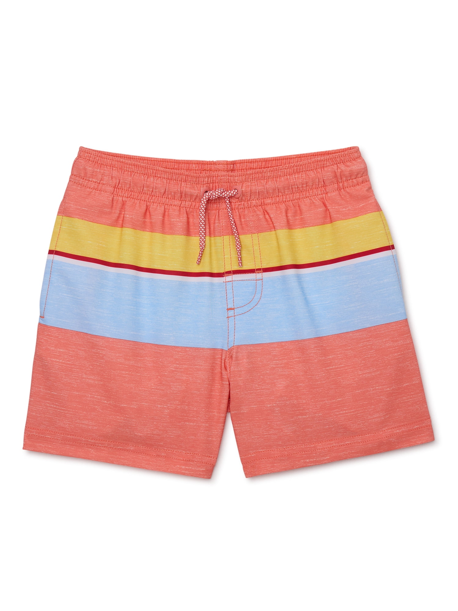 Wonder Nation Boys Print Swim Trunk Shorts With UPF 50 Protection wonder-nation-boys-print-swim-trunk-shorts-with-upf-50-protection