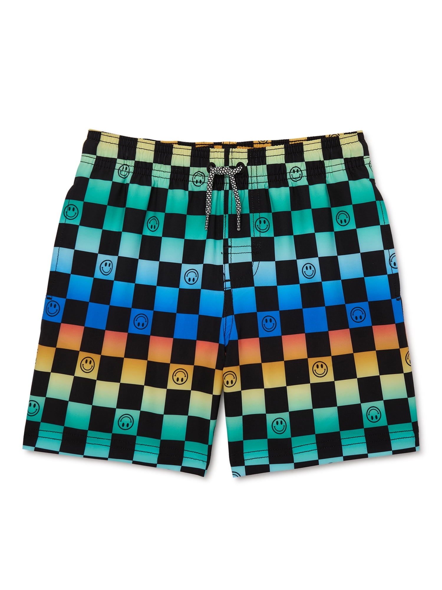 Wonder Nation Boys Print Swim Trunks, Sizes 4-18 - Walmart.com