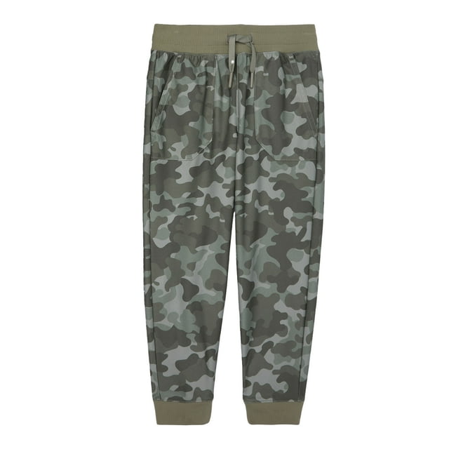 Wonder Nation Boys Pull-On Drawstring Jogger Pants, Sizes 4-18 & Husky ...