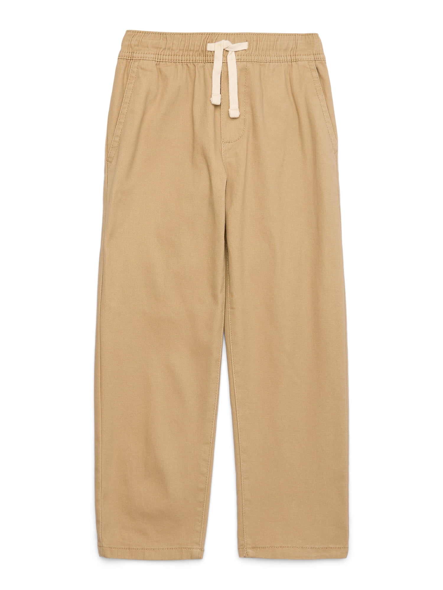 Wonder Nation Boys Pull On Pants Sizes 4-18 Husky Elastic Waist Cotton ...