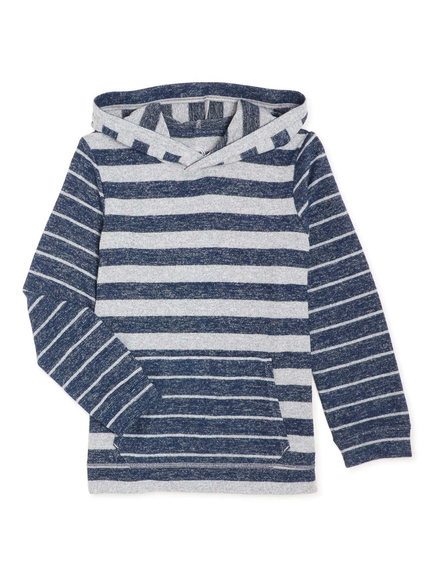 Wonder Nation Boys’ Pullover Hoodie with Long Sleeves, Sizes 4-18 ...