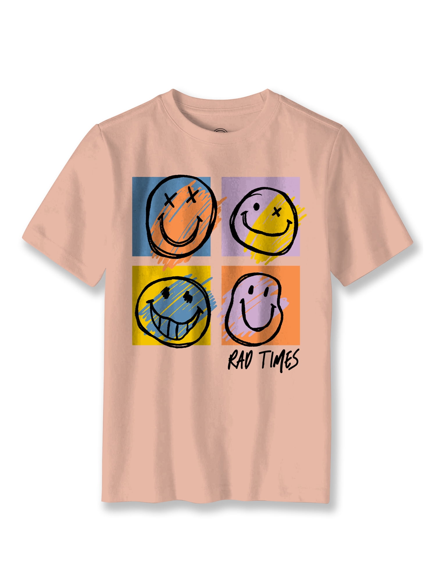 Wonder Nation Boys Rad Times Boxes Short Sleeve Graphic T-Shirt, Sizes ...