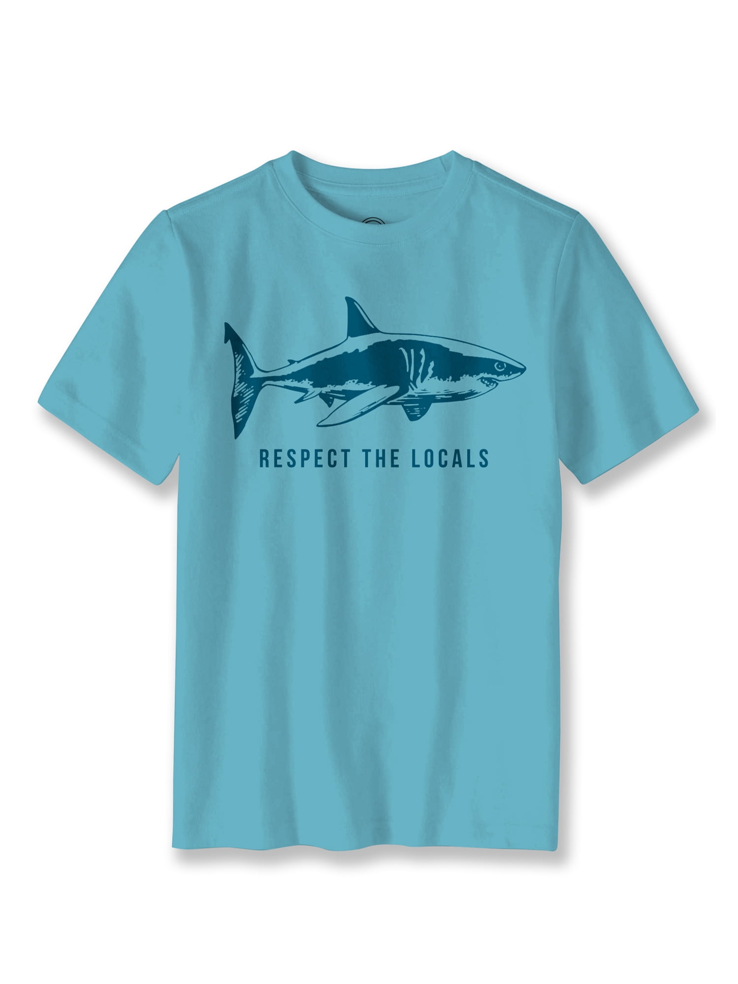 Wonder Nation Boys Respect The Locals Graphic Crew Neck T-Shirt Short ...