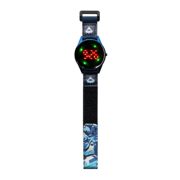 Wonder Nation Kids Flashing Lights LED Watch with Glitter Strap ...