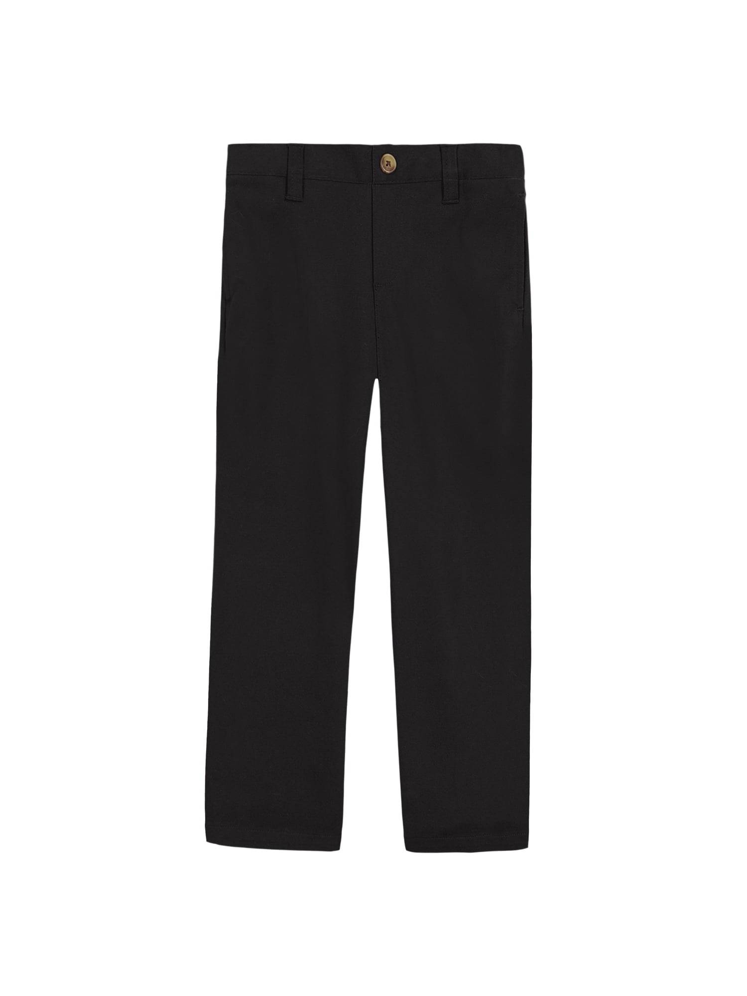 Wonder Nation Boys School Uniform Flat Front Performance Pants, Sizes 4 ...