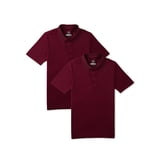 Wonder Nation Boys School Uniform Short Sleeve Performance Polo Shirt 2 ...