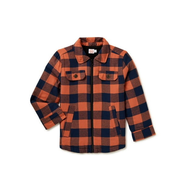 Wonder Nation Boys Shirt Jacket, Sizes 4-18 & Husky - Walmart Business ...