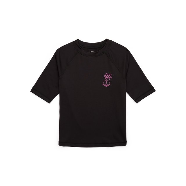 Wonder Nation Boys Rash Guard - UPF50+ Swim Top - Walmart.com