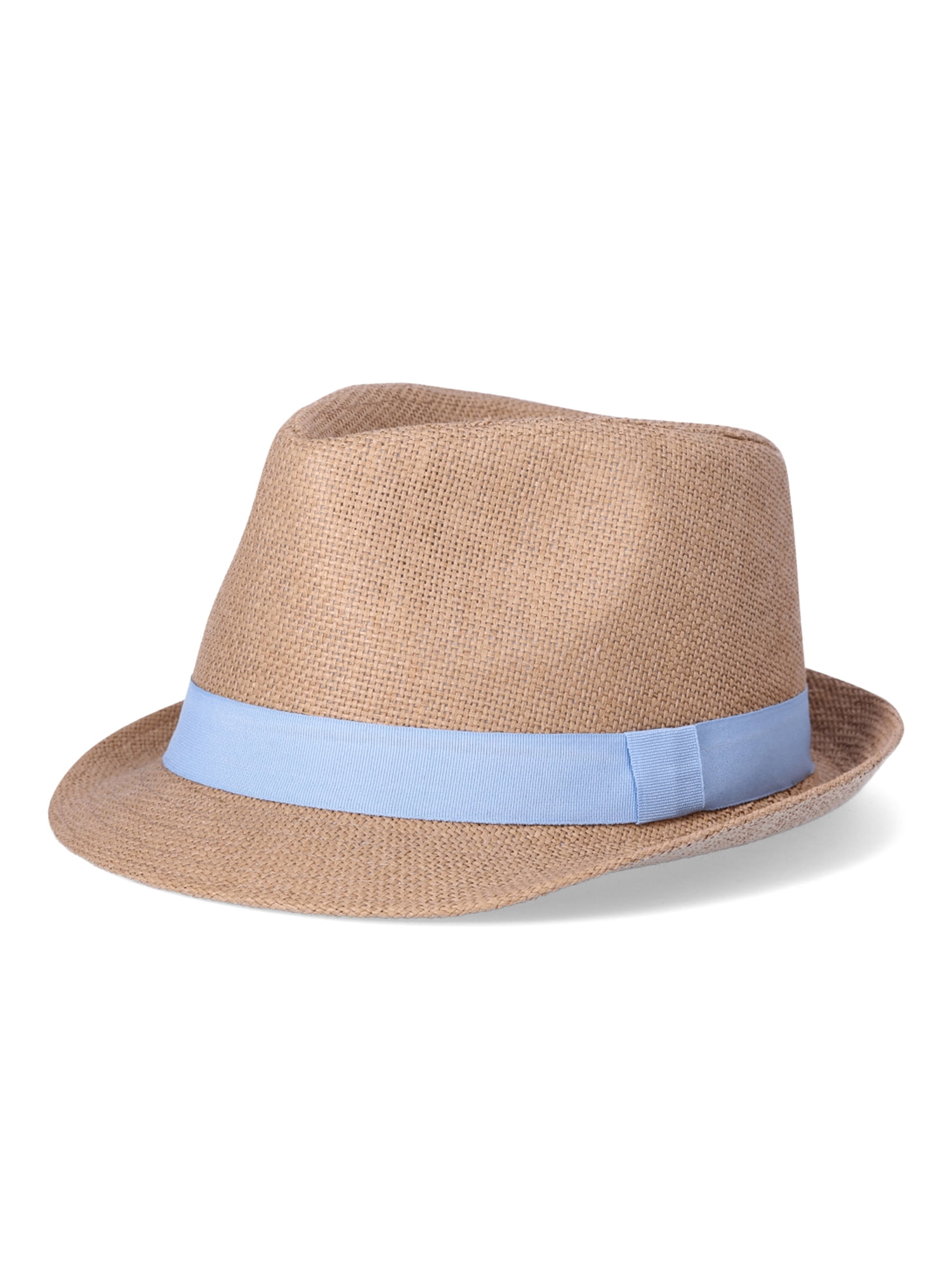 Wonder Nation Boys Straw Fedora Hat, OSFM - Walmart.com