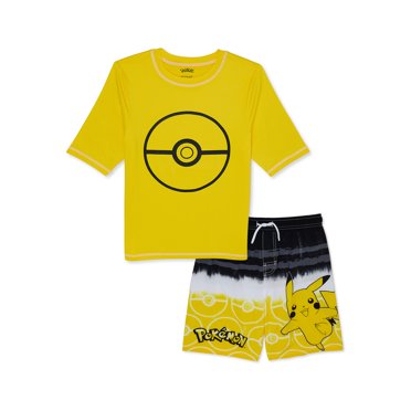 Pokemon Charmander Ivysaur Pikachu Wartortle Big Boys Swim Trunks ...
