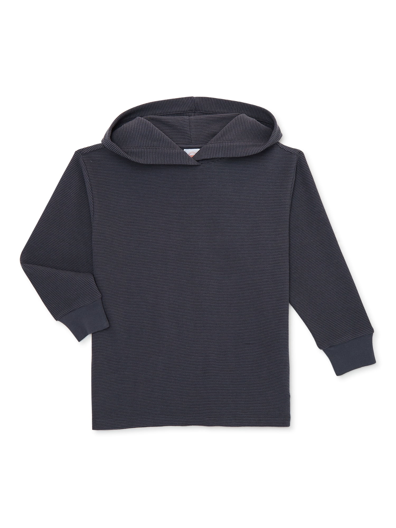 Wonder Nation Boys Texture Hoodie - Relaxed Fit - Walmart.com