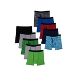 Wonder Nation Boys Cotton Boxer Briefs 10-Pack Comfortable with Prints ...