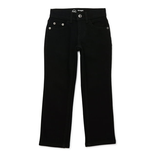 Wonder Nation Boys Vintage Straight Leg Denim Jeans, Sizes 4-18 and ...