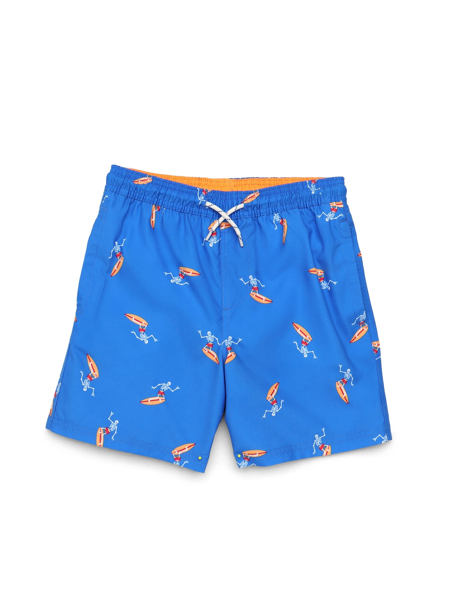 Wonder Nation Boys Quick Dry Rigid Swim Trunks with UPF 50+, Sizes 4-18 ...