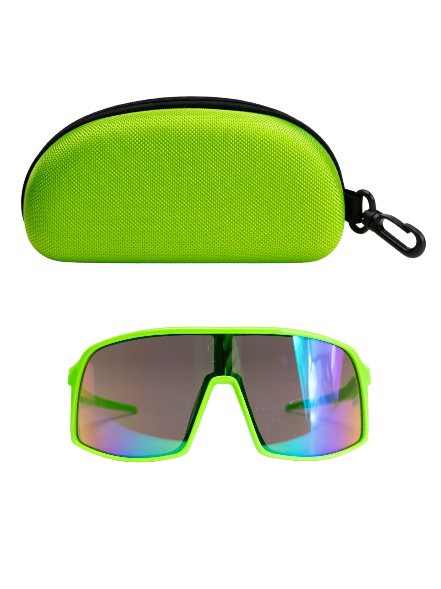 Wonder Nation Boys Wrap Around Frame Sunglass with Green Case - Walmart.com