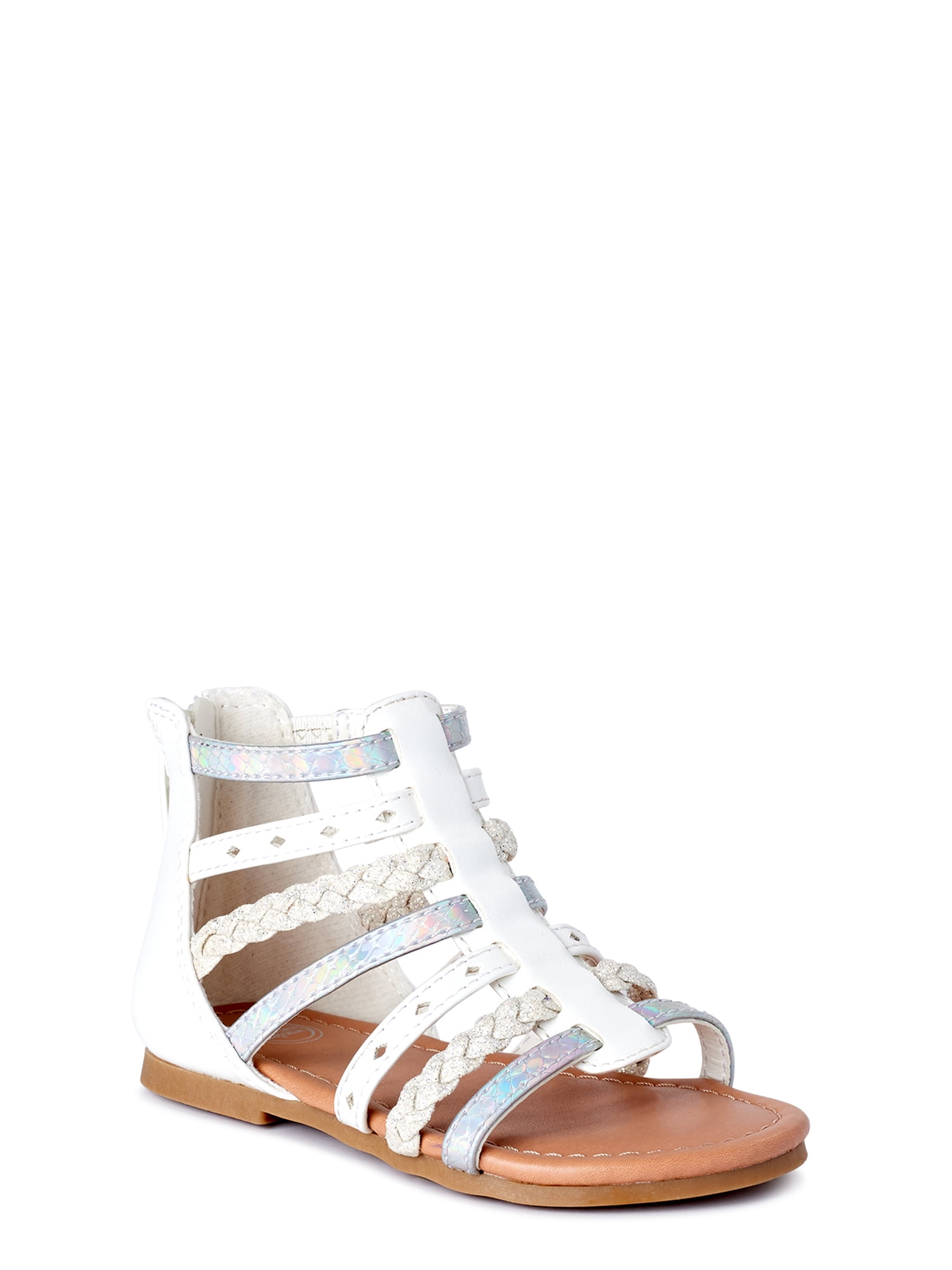 Wonder Nation Braided Gladiator Sandals (Little Girls & Big Girls ...