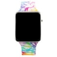 Wonder Nation LED Watch for Kids and Adults with Pink Tie Dye Silicone ...