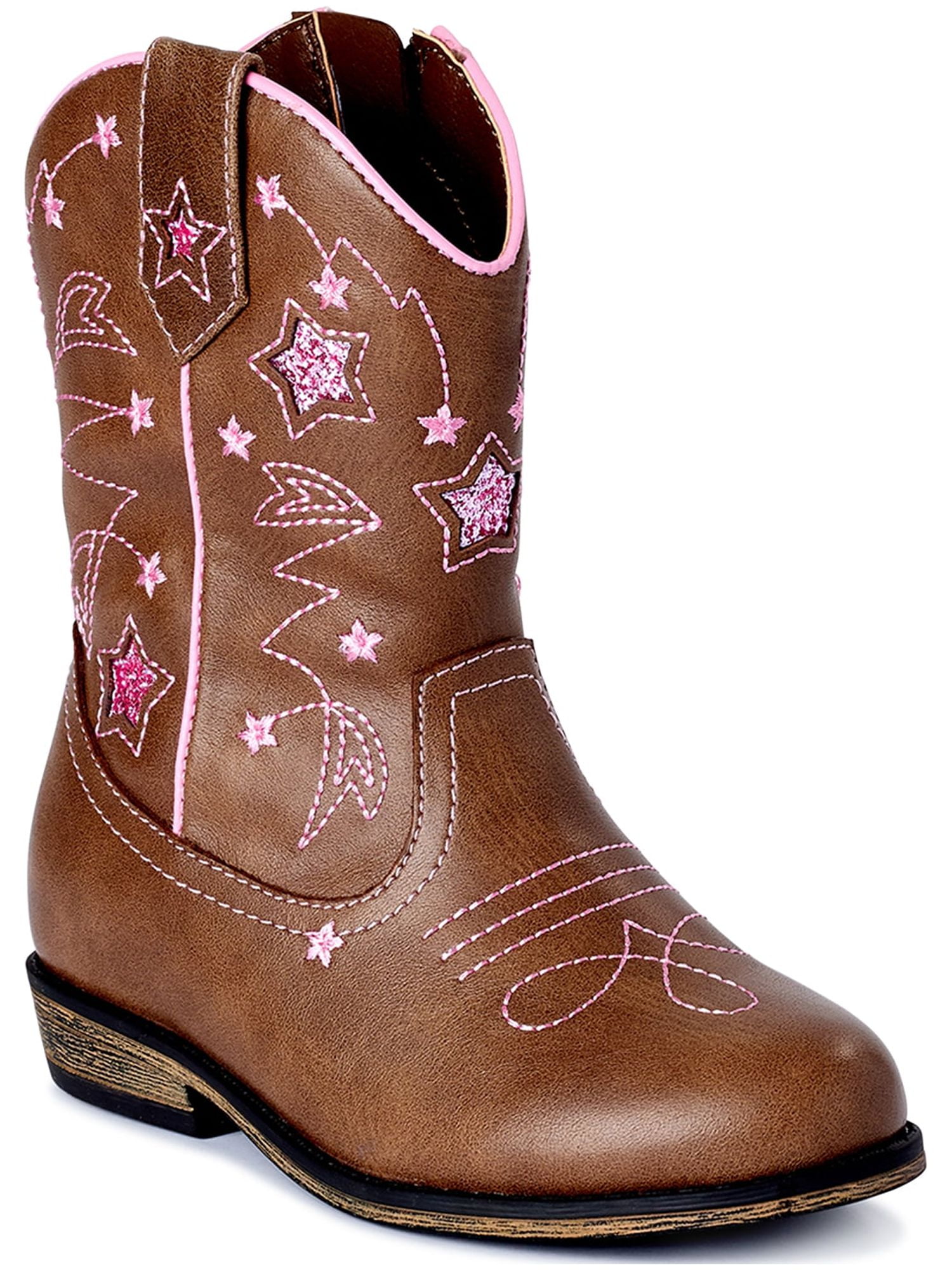 Wonder Nation Classic Western Cowboy Boot (Toddler Girls) - Walmart.com