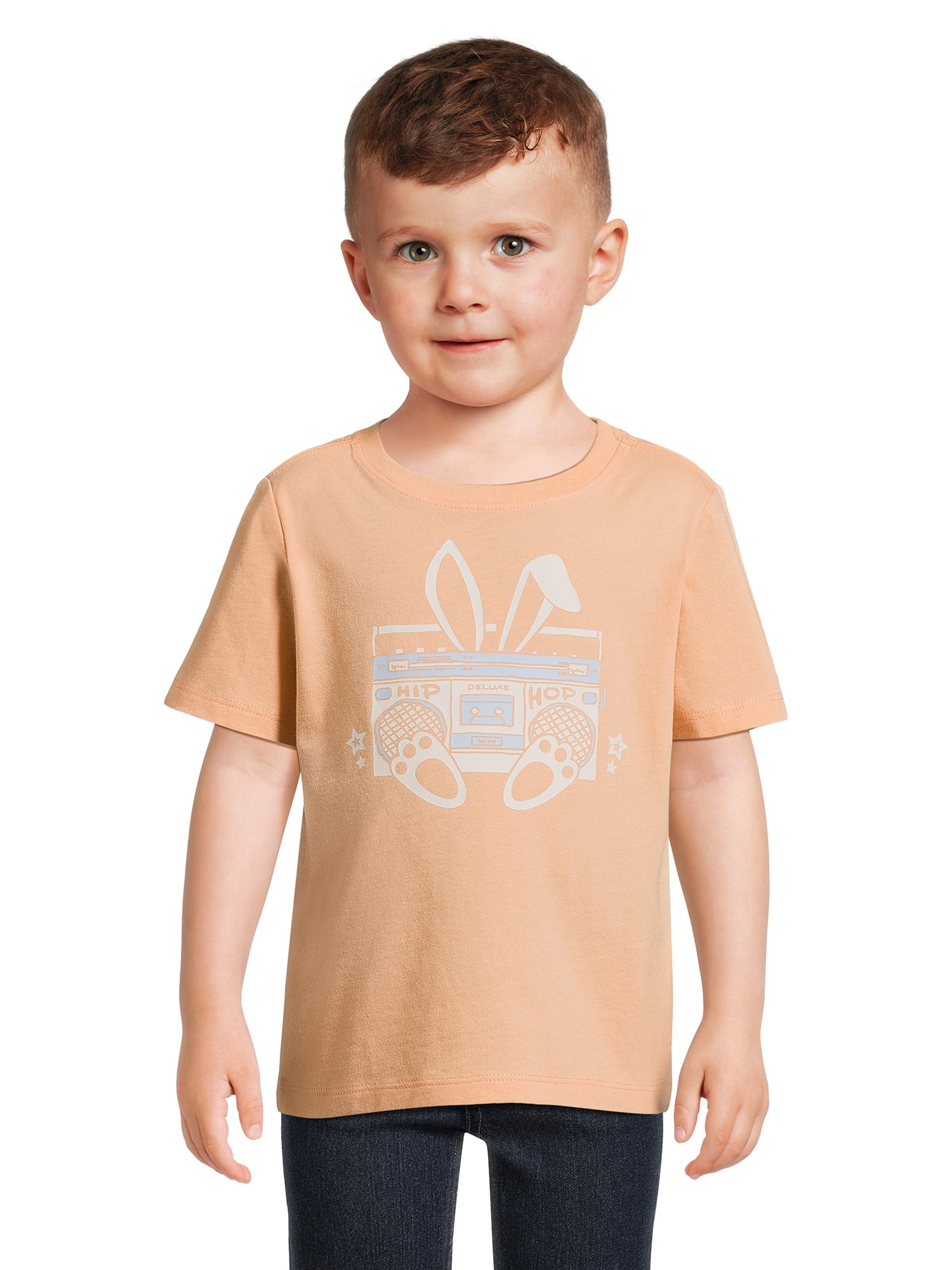 Wonder Nation Easter Toddler Short Sleeve Graphic T-Shirt, Sizes 12M-5T ...