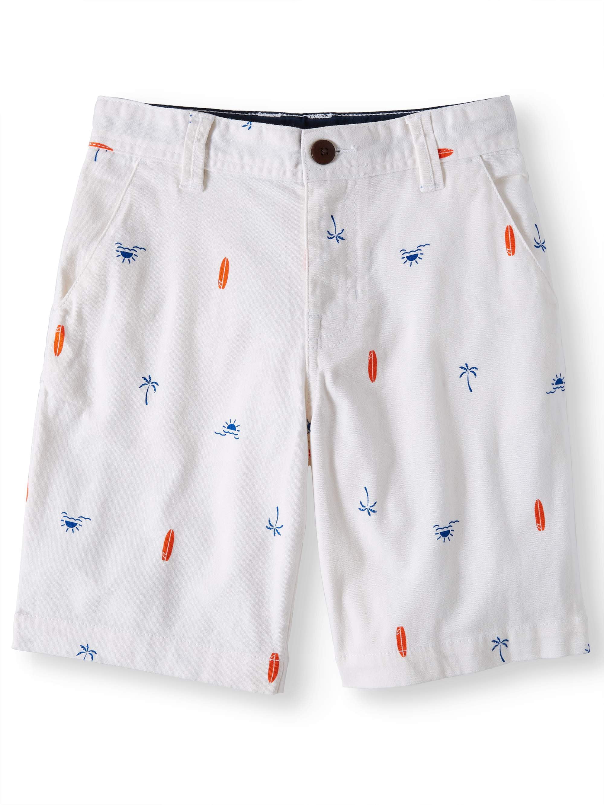 Wonder Nation Flat Front Short (Little Boys, Big Boys, & Husky ...