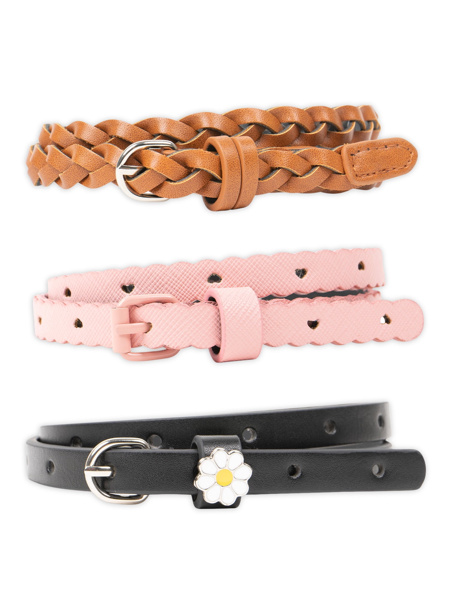 Wonder Nation Floral Girls Belts - XS-2XL - Daisy Design - Walmart.com