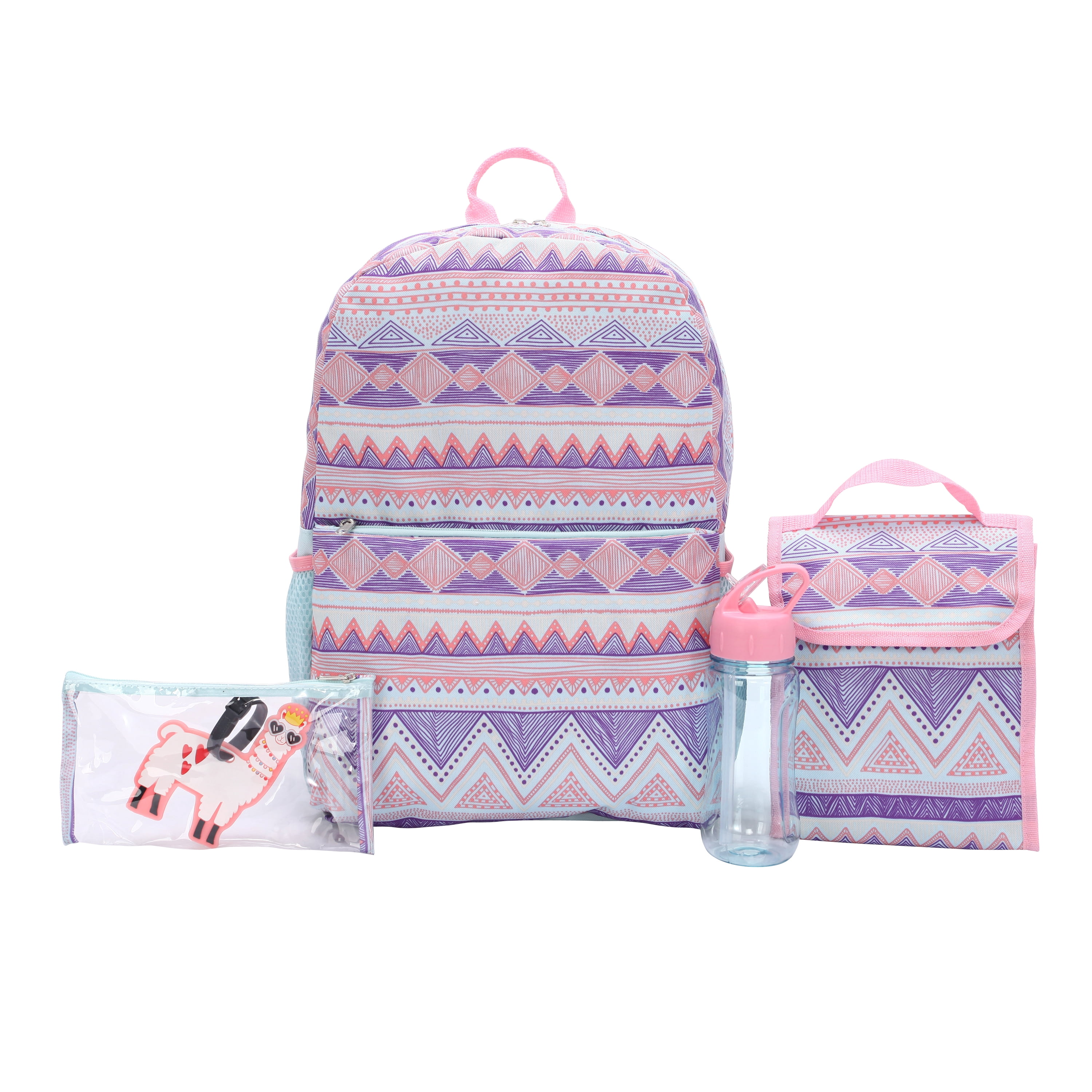 Wonder Nation Geo Print 5 Piece Backpack Set - Walmart.com
