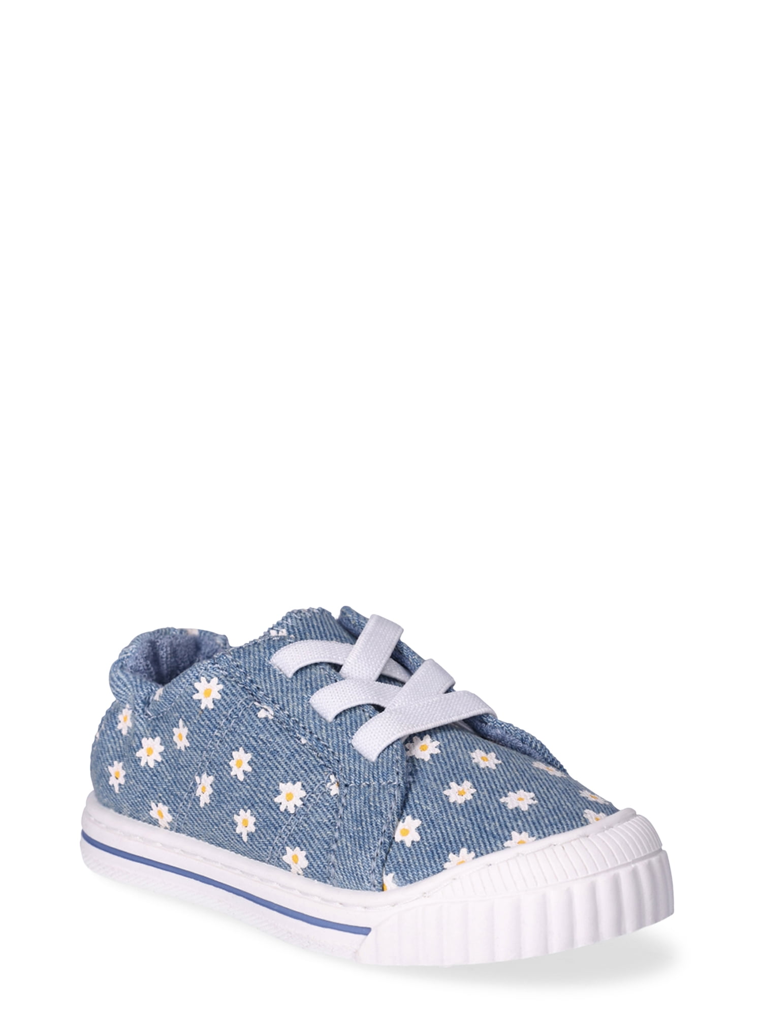 Wonder Nation Girl's Canvas Bump Toe Sneakers, Sizes 7-5 - Walmart.com