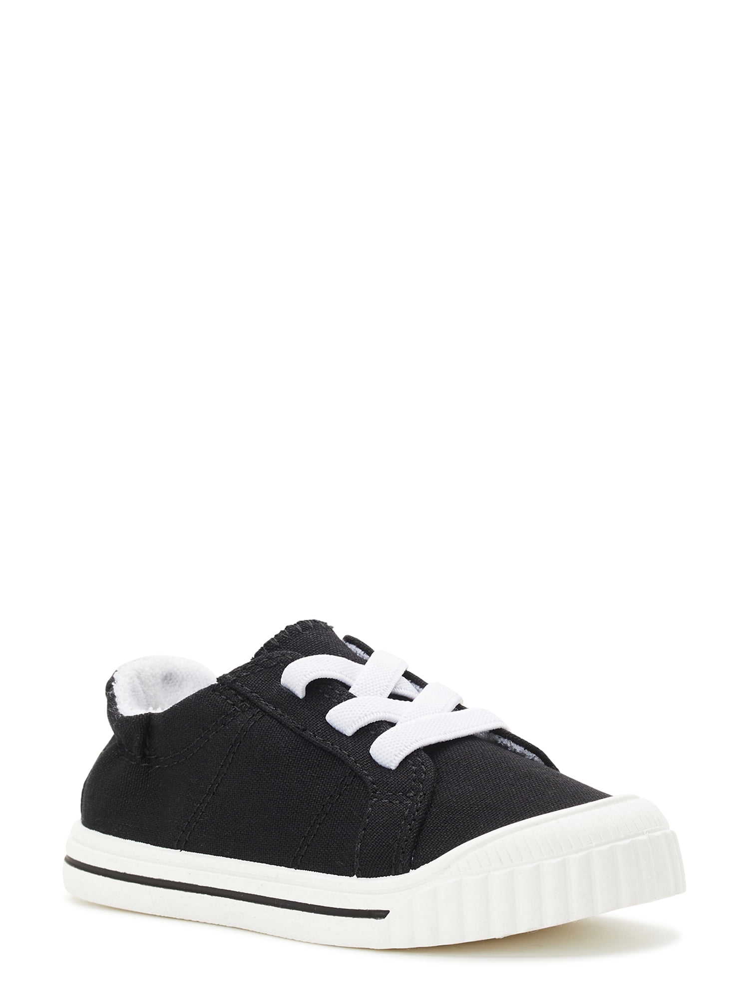Wonder Nation Girl's Canvas Bump Toe Sneakers, Sizes 7-5 - Walmart.com