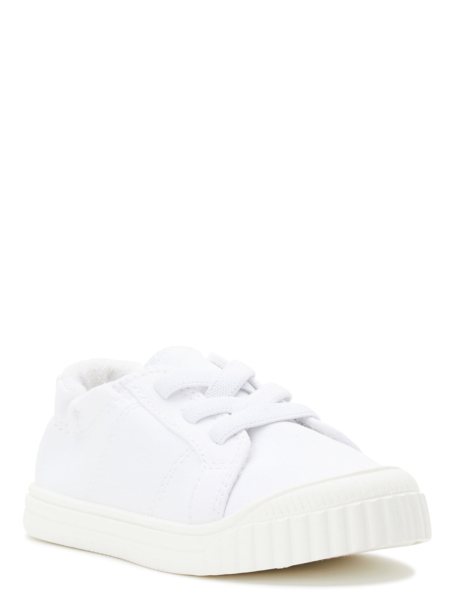 Wonder Nation Girl's Canvas Bump Toe Sneakers, Sizes 7-5 - Walmart.com