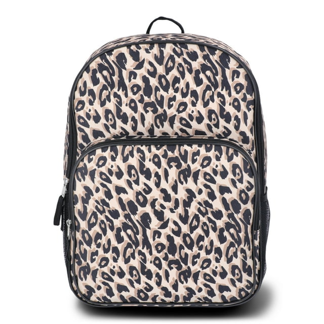 Wonder Nation Girls' 16" Leopard Spots Backpack, Black - Walmart.com